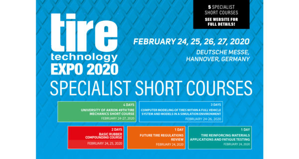 Tire Technology Expo: IOM3-accredited short courses announced for 2020 ...