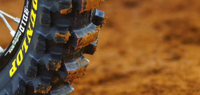Dunlop’s MX34 motocross tire features revised tread design for enhanced ...